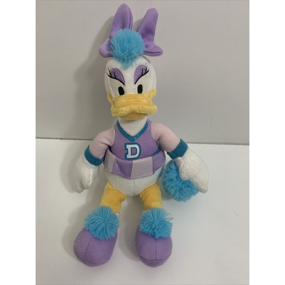 Disney | Toys | Disney Store Daisy Duck Plush In Cheerleader Outfits ...